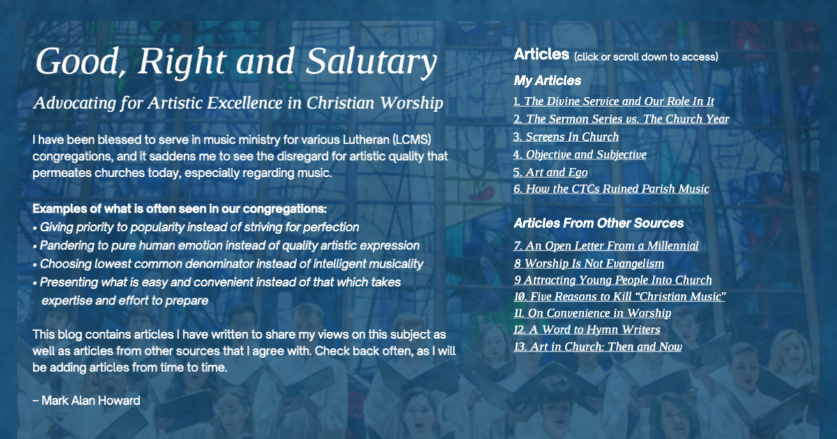 Good, Right and Salutary